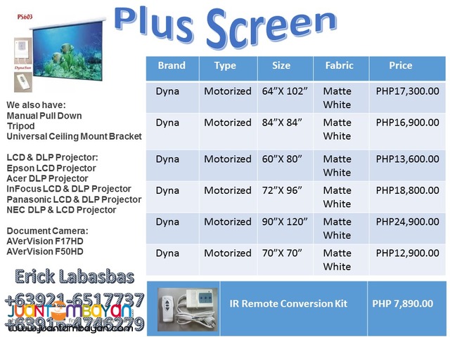 Dyna Projection Screen