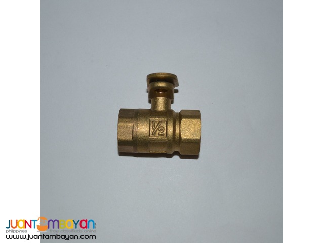 Brass ball valve with Lockwing (light duty)"1/2"