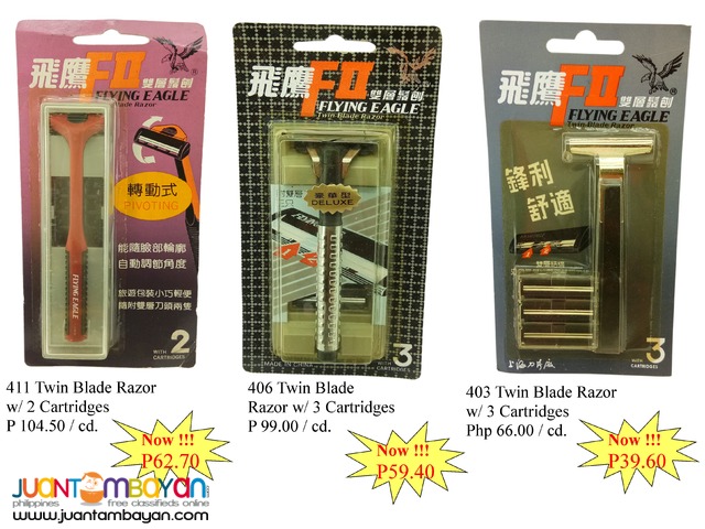 Body care Twin blade razor Safety razor with mirror