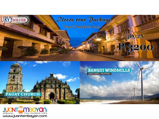 3D2N ILOCOS TOUR PACKAGE