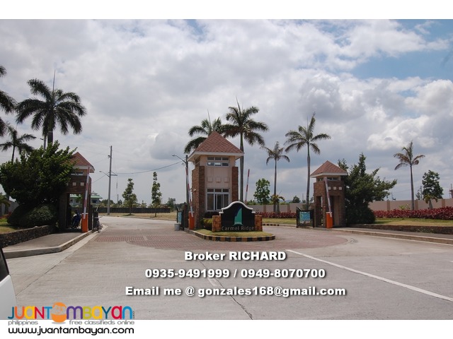 CARMELRIDGE Calamba Laguna Lots = 6,800/sqm