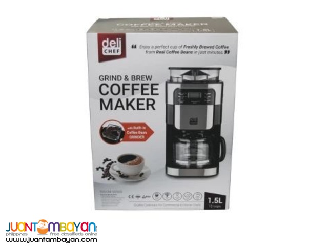 Deli Chef Grind & Brew Coffee Maker