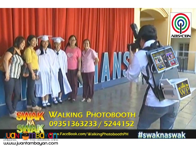 Photoman Walking Photobooth High Quality Equipments Featured on TV