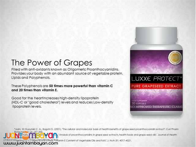 LUXXE PROTECT PURE GRAPESEED EXTRACT