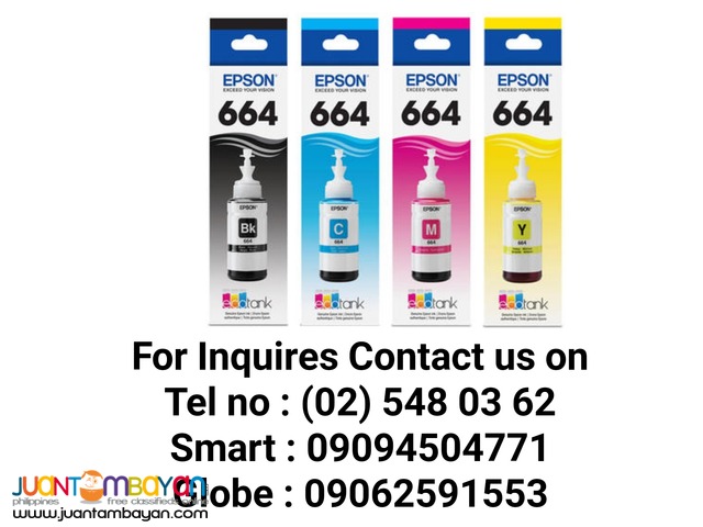 Epson Black(T6641) Cyan(T6642) Yellow(T6643) Magenta(T6644) Ink