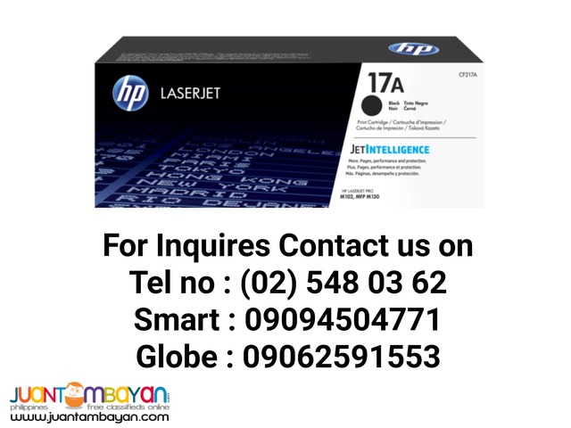 HP 17A Black Original LaserJet Toner Cartridge (CF217A)