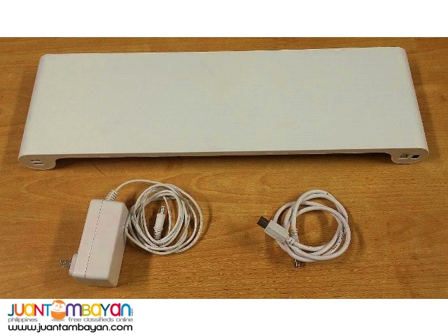 Quirky Spacebar POP Monitor Stand and 6-Port USB Hub, White