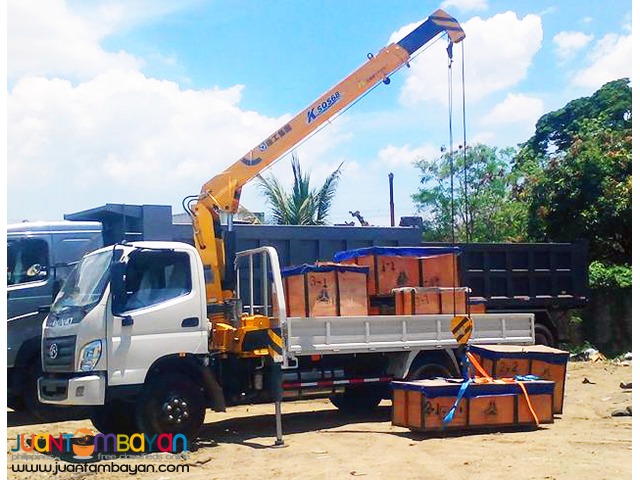 6 WHEELER BOOM TRUCK WITH 3.2T BOOMER SINOTRUK
