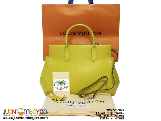 SALE - LOUIS VUITTON MARLY BAG - LV MARLY EPI MM YELLOW BAG