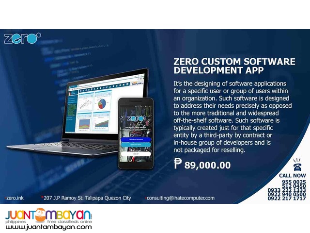 ZERO Custom Software Development App
