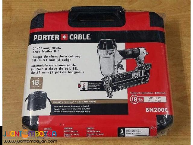 Porter Cable BN200C 5/8-inch to 2-inch 18Ga Brad Nailer Kit