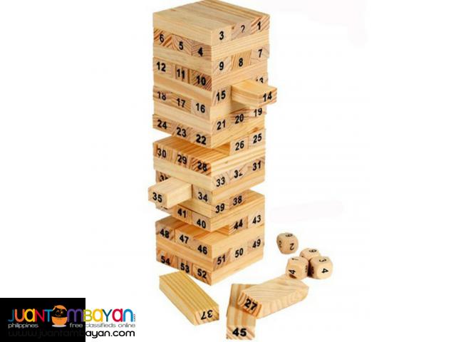 48 color stack high Wood Blocks Toy