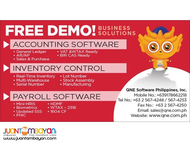 Easy To Learn and Easy To Use-QNE Accounting and Payroll Software