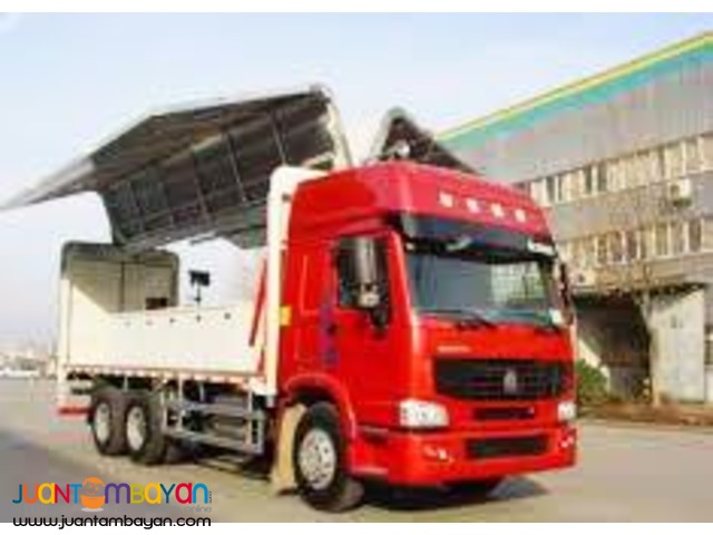 10 Wheeler HOWO Wing Van Truck,