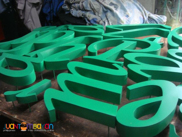 neon, 3D build up letters, signage maker, sticker printing