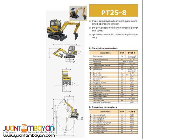 MINI BACKHOE KOMATSU PC25