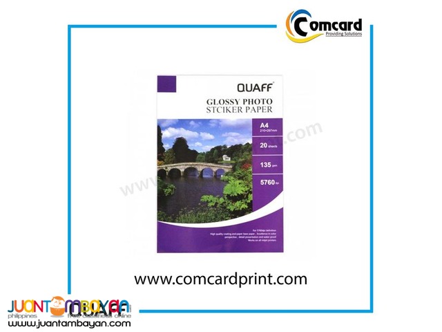QUAFF A4 QUAFF PHOTO STICKER 135 GSM
