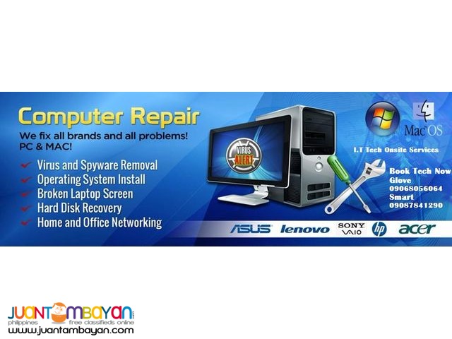 Desktop Laptop Repair Home and Office Onsite Repair Services