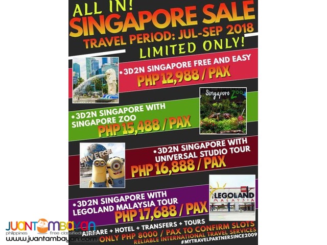 Singapore Promo Tour Package + Airfare