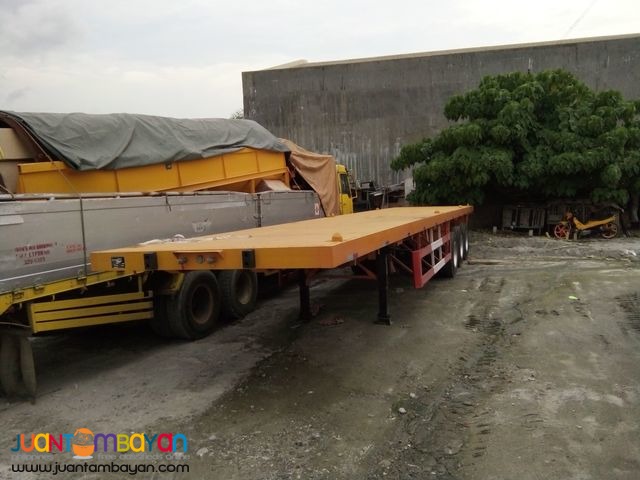 Tri-axle Brand New Flatbed Semi Trailer