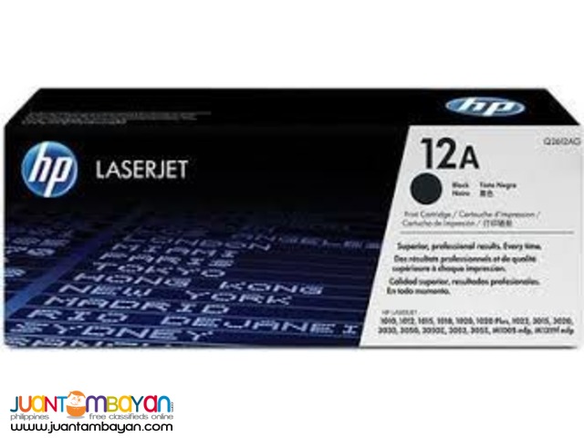 HP 12A Black Original LaserJet Toner Cartridge