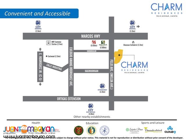 SMDC Charm Residences 2 bedroom 7k plus 100k discount