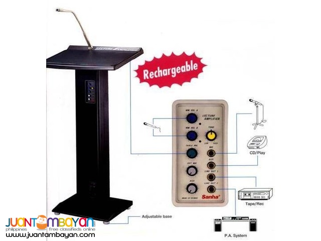 Sanha SH420 Lectern Podium Portable Wireless PA System