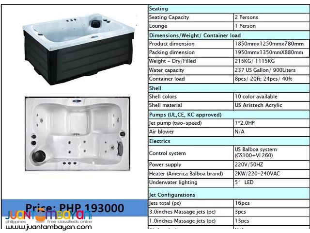 Steam bath and Outdoor Jacuzzi