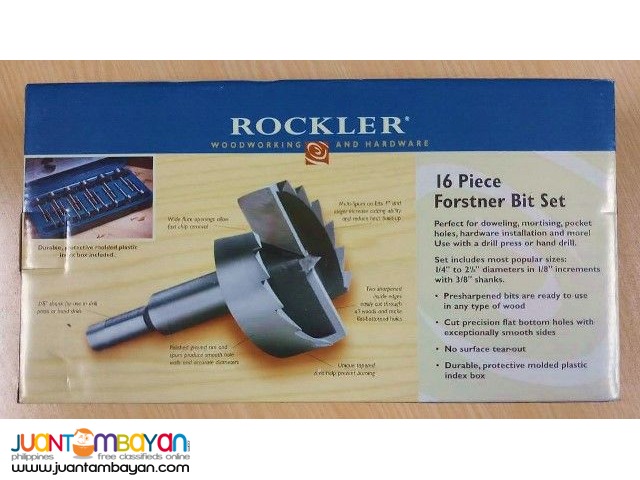 Rockler 69069 16-piece Forstner Bit Set