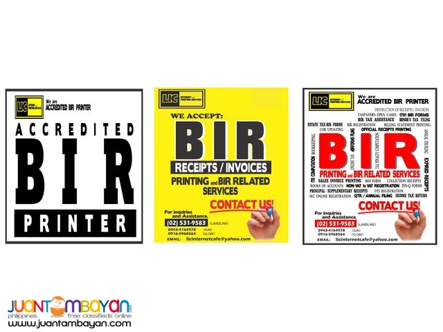 BIR Accredited Printer and Printing Services