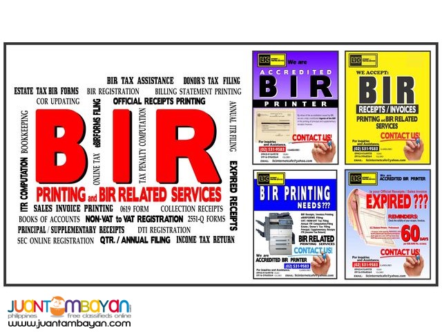 BIR Accredited Printer and Printing Services