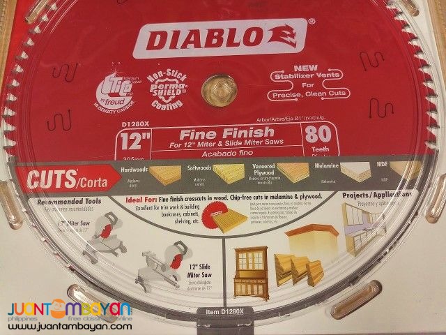 Freud D1280x Diablo 12 Inch 80 Tooth Atb Saw Blade