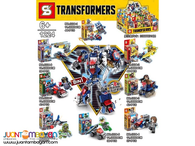 SY™1224 Transformers 8in1 Minifigures Optimus Prime Combine Mech