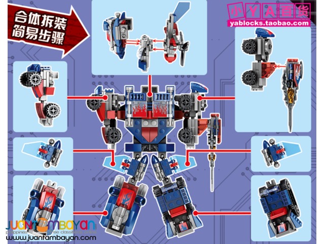 SY™1224 Transformers 8in1 Minifigures Optimus Prime Combine Mech