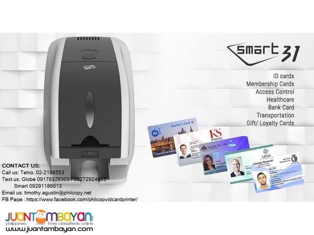 Pvc Id Card Printer School Office Membership