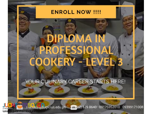 Diploma in Professional COokery Level 3 CTH UK