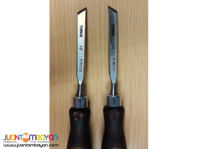 Narex 1/2-inch Skew Chisels, Left and Right (Pair)