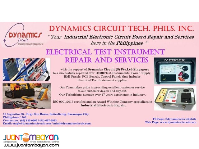 Electrical Test Instrument Repair Philippines