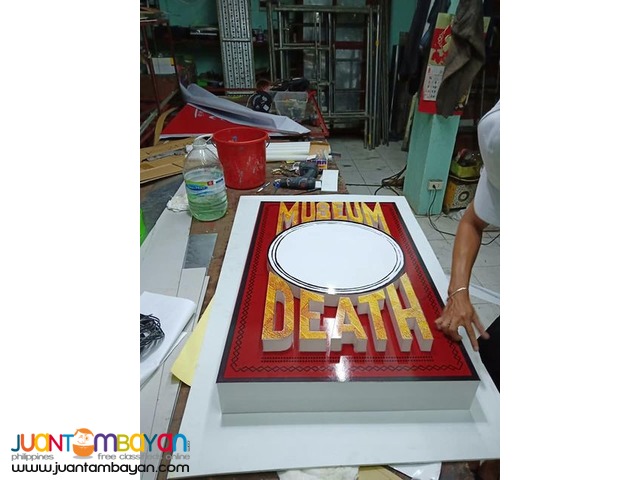 Sticker,Panaflex,Acrylic build-up,Stainless