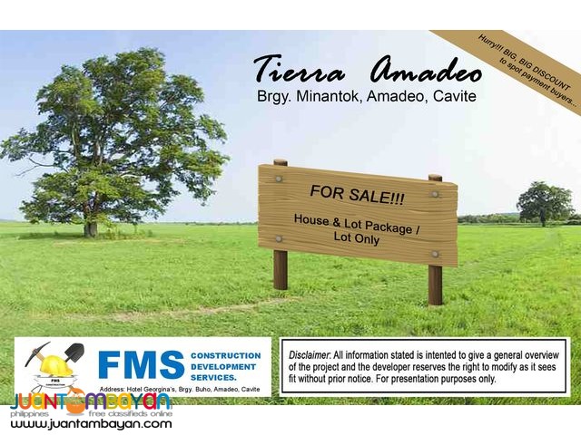 Tierra Amadeo, (Farm Lot) Amadeo, Cavite