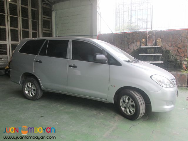 TOYOTA INNOVA color silver FOR RENT A CAR