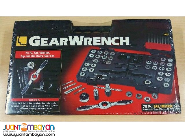 Gearwrench 3887 75-piece Combination SAE / Metric Tap and Die Set