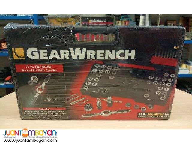 Gearwrench 3887 75-piece Combination SAE / Metric Tap and Die Set