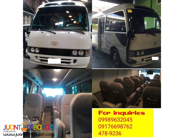 COASTER ,BUS ,VAN FOR RENT