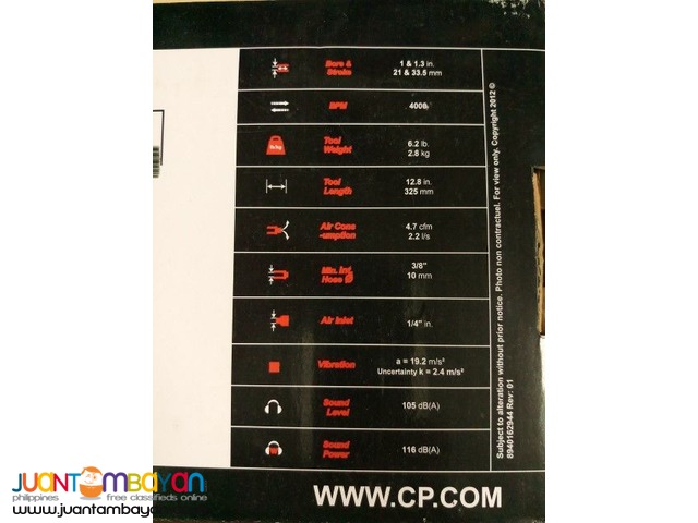 Chicago Pneumatic Tool CP7125 Pistol Grip Needle Scaler