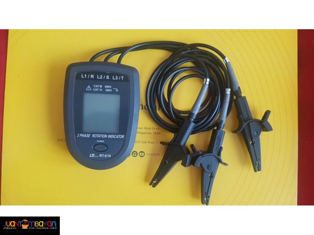 Phase Sequence Tester, Motor Rotation Tester, Phase Sequence Meter Phase Sequence Tester, Motor Rotation Tester, Phase Sequence Meter