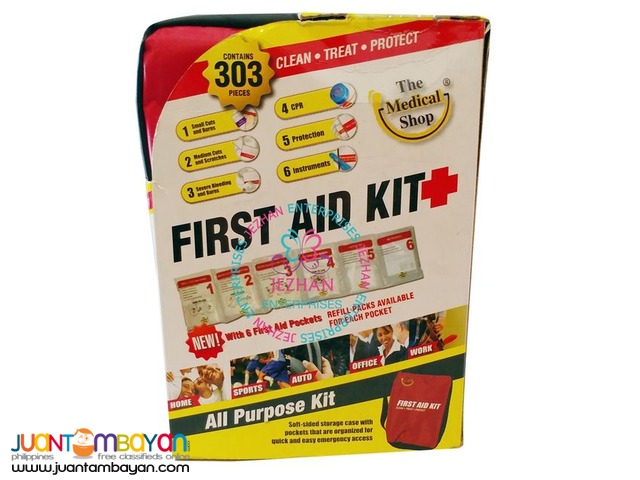 First Aid Kit - All Pupose kit 303 pcs. Inclusions