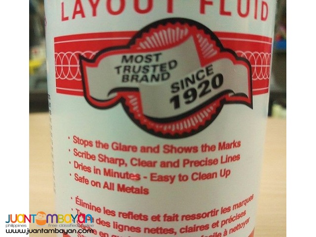 Dykem 80096 Layout Fluid, Red, 12 oz.