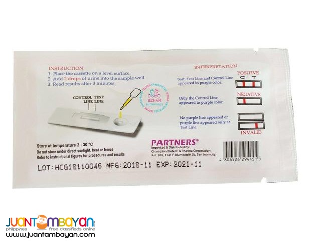 Pregnancy test - HCG Cassette 100's (Partners)