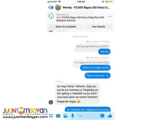 Dalig Rice Mill - Balagtas, Bulacan Bigas, IPA, Darak for Sale